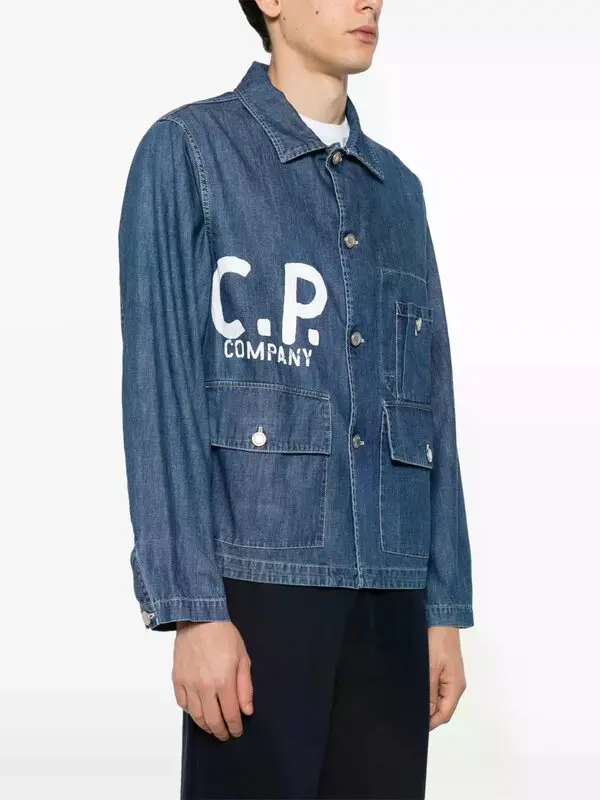 C.P. COMPANY Logo-print Denim Jacket