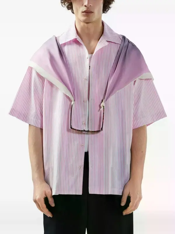 Gcds Wirdo Flames-print Shirt