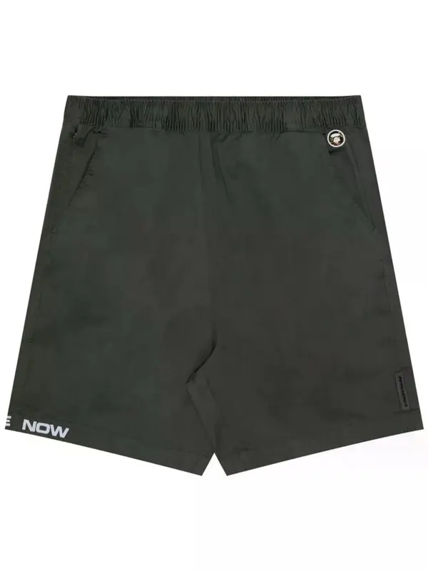 AAPE BY *A BATHING APE Logo-embroidered Elasticated-waist Shorts