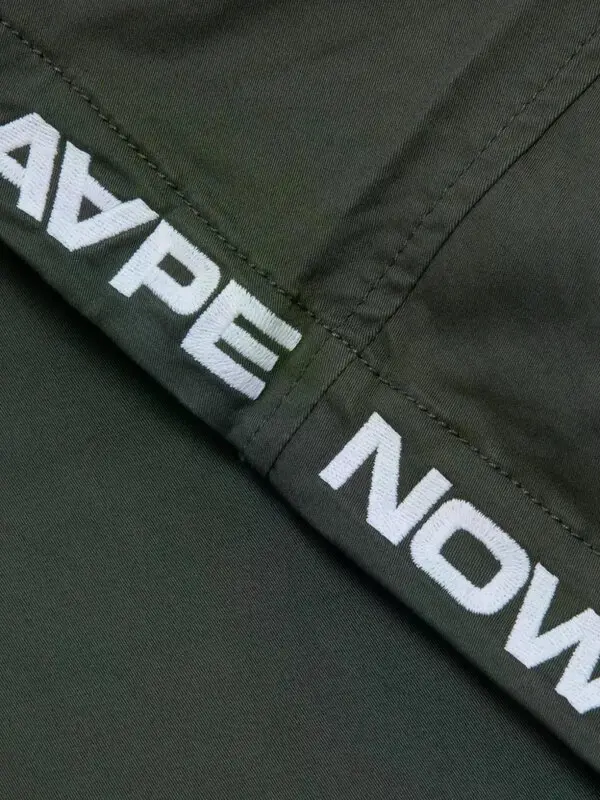AAPE BY *A BATHING APE Logo-embroidered Elasticated-waist Shorts