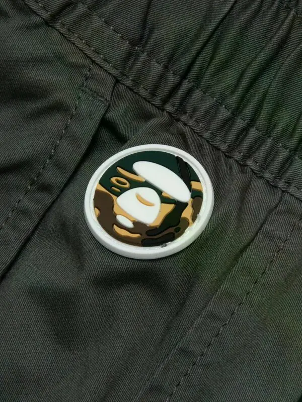 AAPE BY *A BATHING APE Logo-embroidered Elasticated-waist Shorts