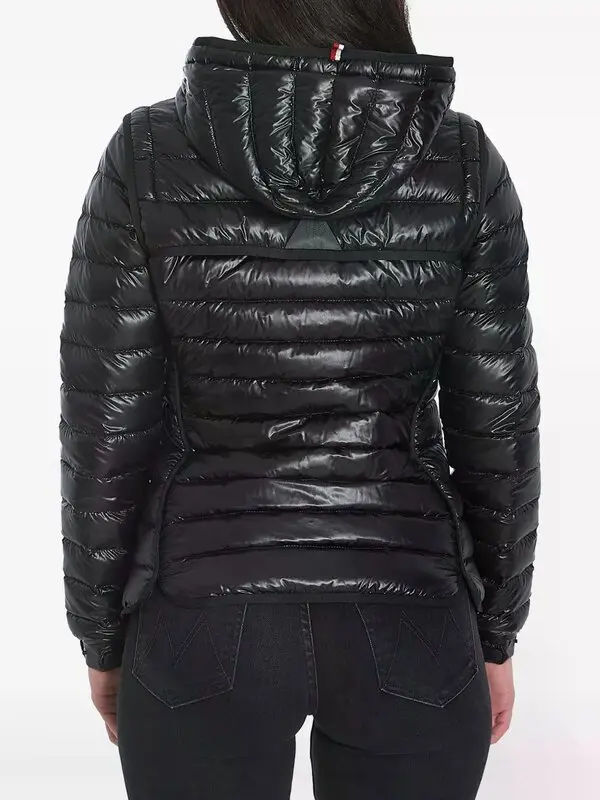 Moncler Quilted Hooded Jacket - Black