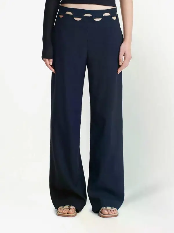DION LEE Hinge-seam Straight Trousers