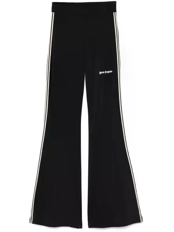 Palm Angels Logo-embroidered Trousers - Black
