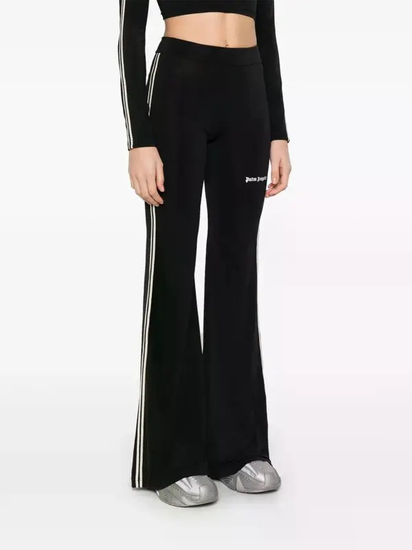 Palm Angels Logo-embroidered Trousers - Black