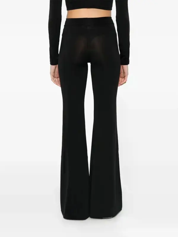 Palm Angels Logo-embroidered Trousers - Black