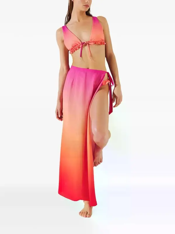 Karl Lagerfeld Ombré Triangle Bikini Top
