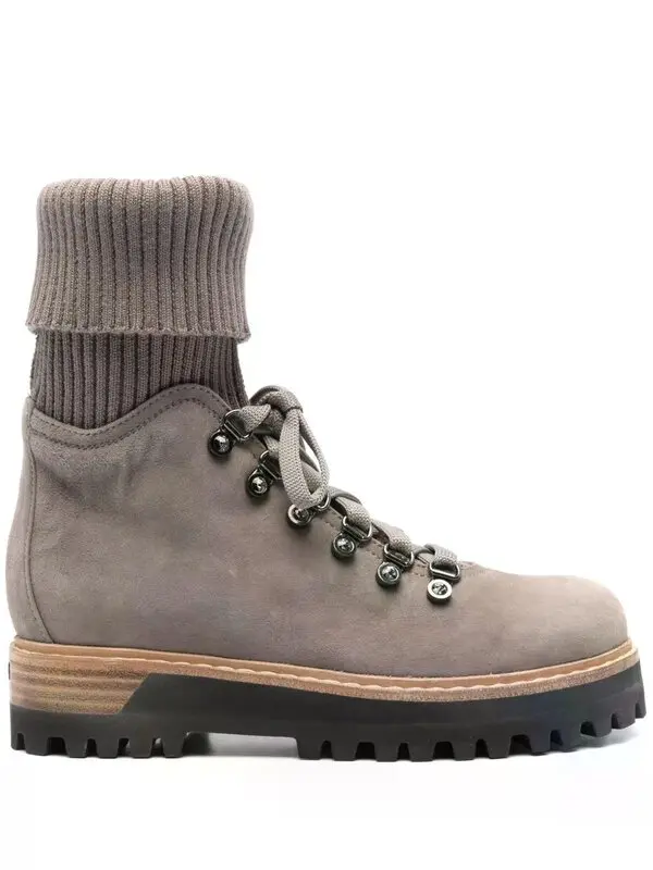 LE SILLA St. Moritz Lace-up Boots - Grey