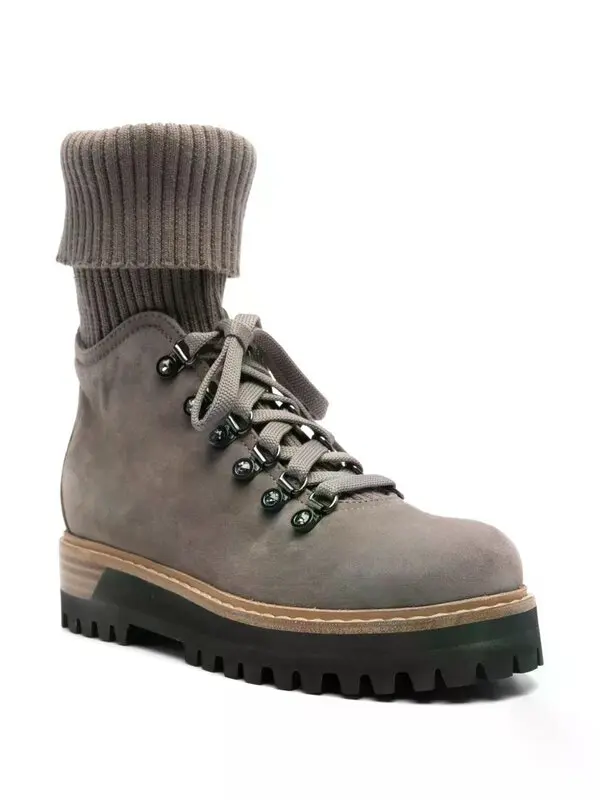 LE SILLA St. Moritz Lace-up Boots - Grey