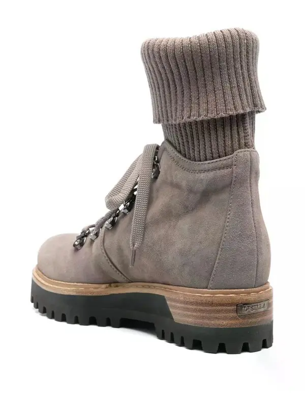 LE SILLA St. Moritz Lace-up Boots - Grey