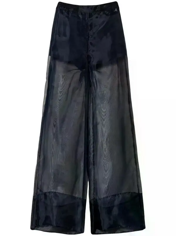 TWINSET Wide-leg Organza Trousers - Blue
