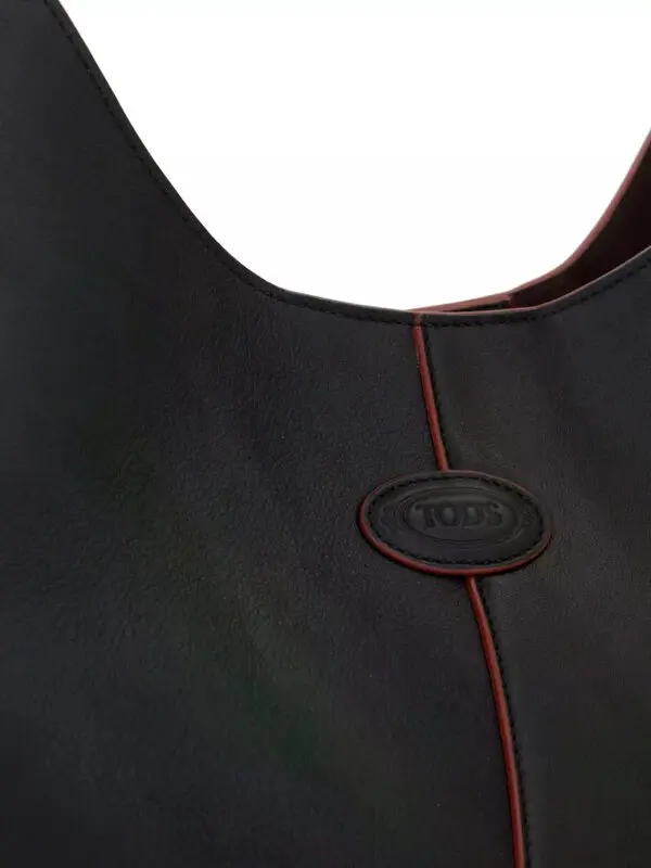 TOD'S Di Hobo Leather Bag - Black