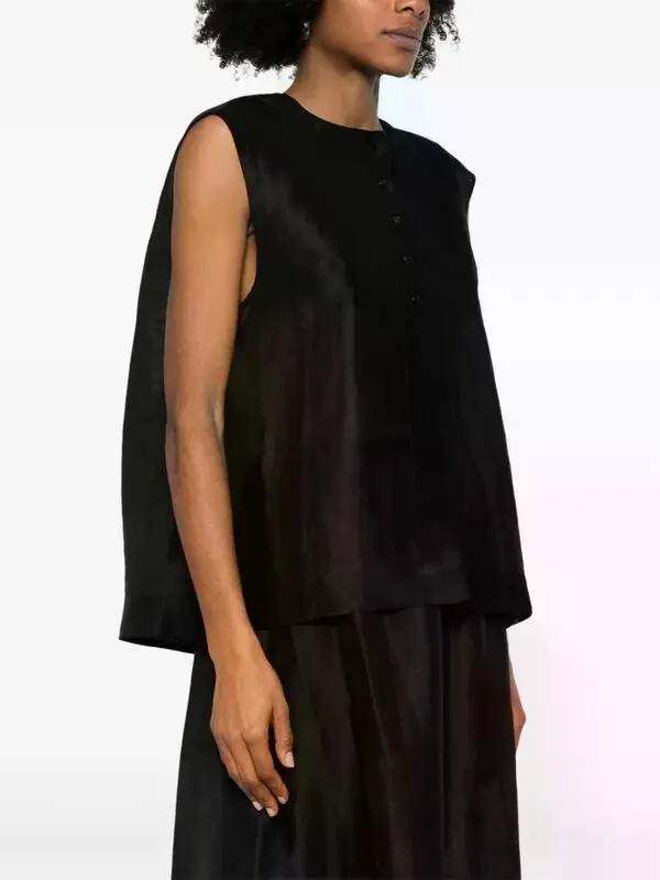 Mark Kenly Domino Tan Cocoon Blouse