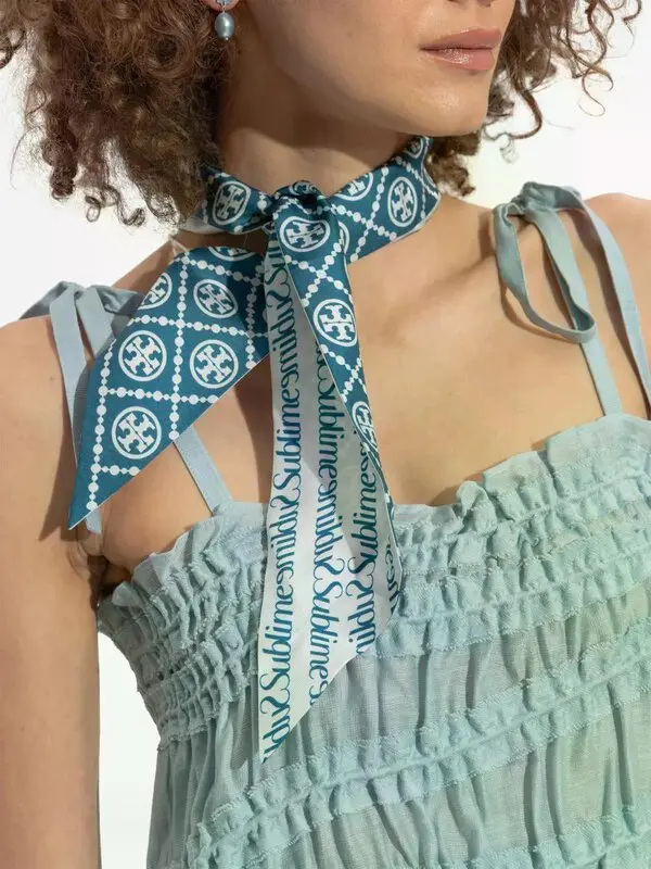 Tory Burch Monogram-print Scarf