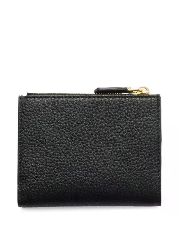 Prada Small Textured Leather Wallet - Black