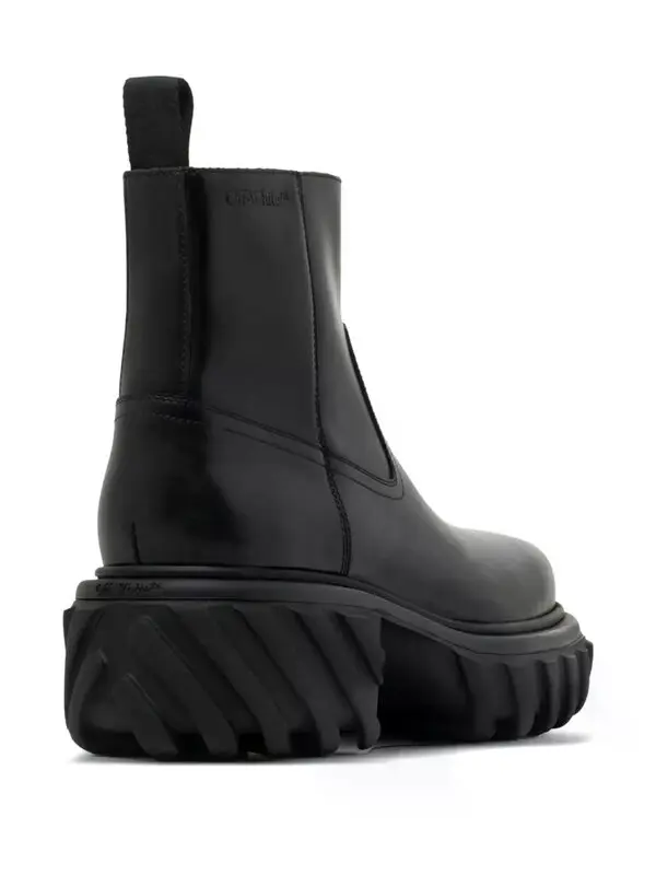 Off-White Exploration Motor Leather Boots - Black