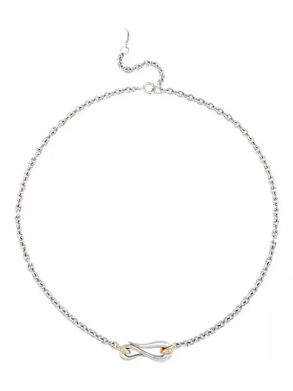 DINNY HALL Toro Lasso Chain Necklace - Silver