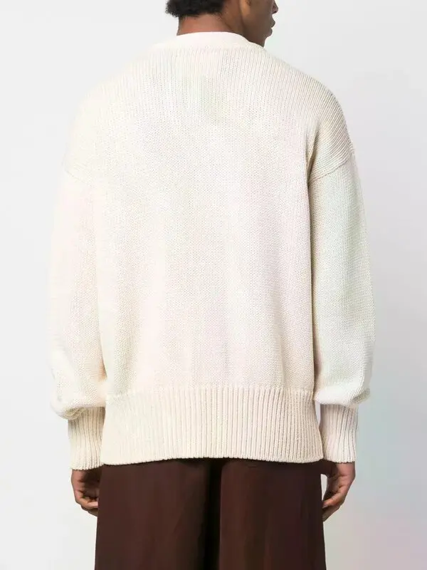 JIL SANDER Embroidered-logo Cotton Cardigan