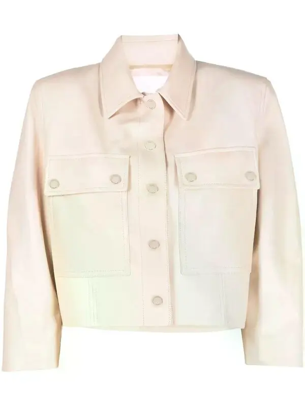 Drome Cropped Leather Jacket