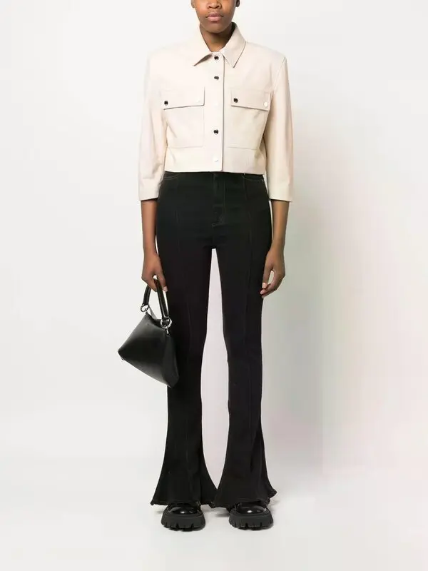 Drome Cropped Leather Jacket