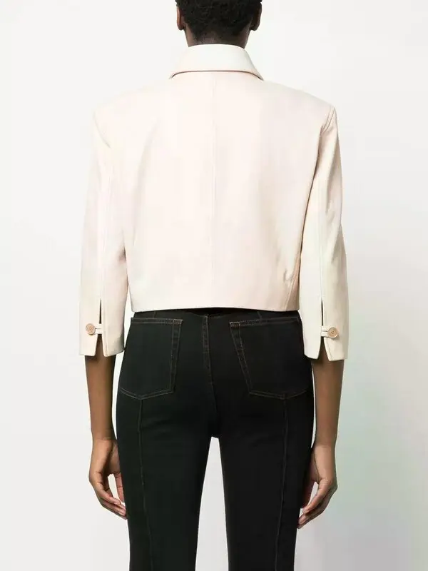 Drome Cropped Leather Jacket