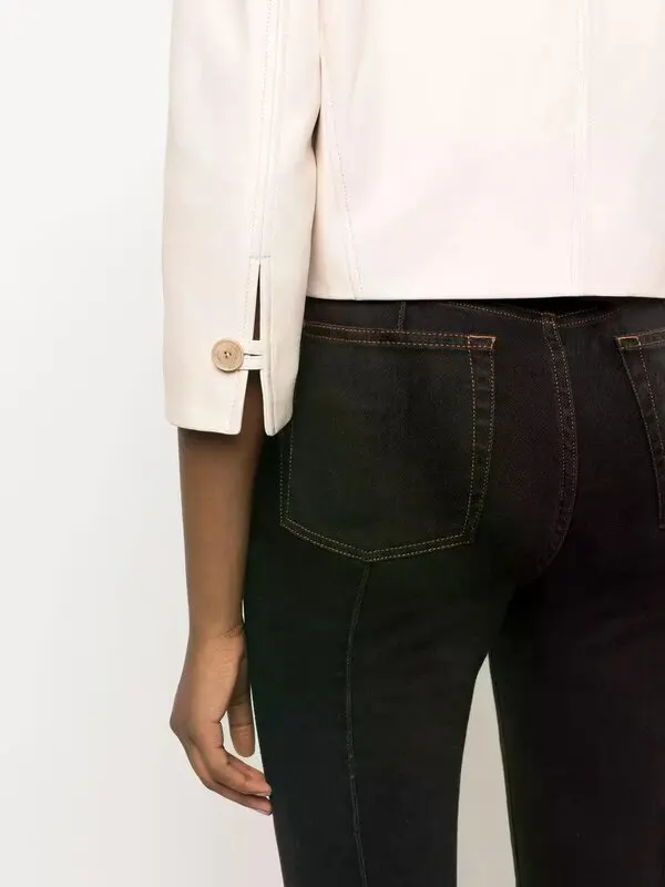 Drome Cropped Leather Jacket