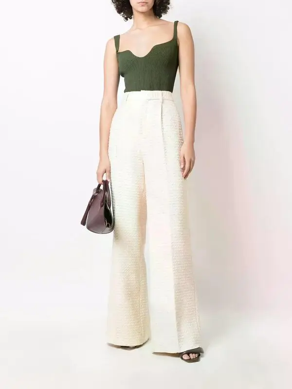Amiri High-waisted Woven Trousers