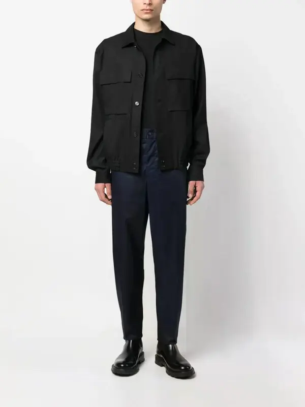Giorgio Armani Elasticated-waist Cotton Trousers