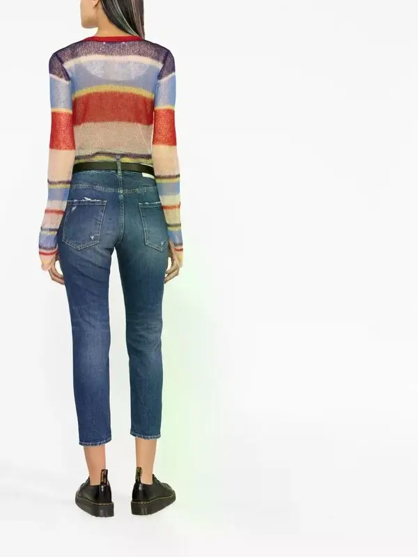 Dsquared2 Cropped Distressed Jeans