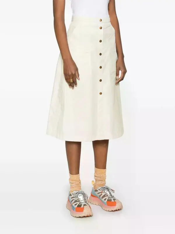 Moncler Buttoned-up Midi Skirt