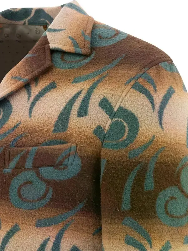 Kapital Abstract Pattern Printed Jacket - Brown