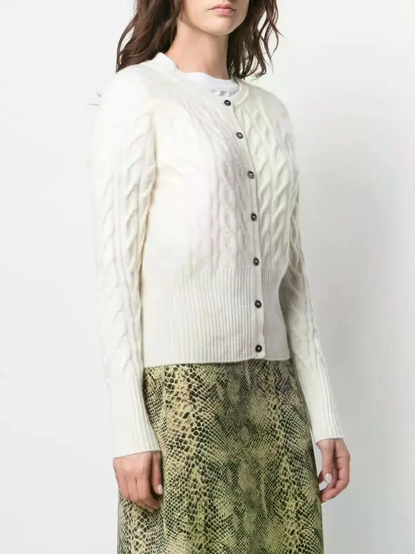 N.peal Cable Knit Cashmere Cardigan