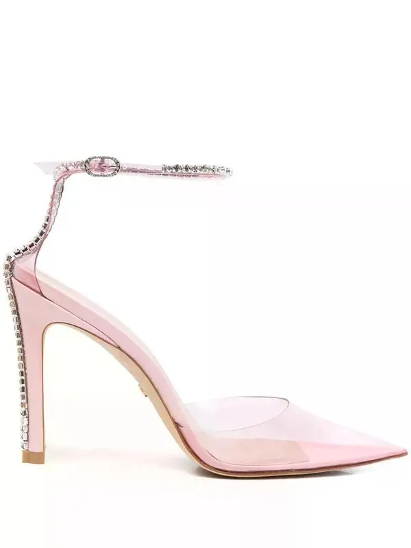STUART WEITZMAN Crystal-embellished Pointed Pumps