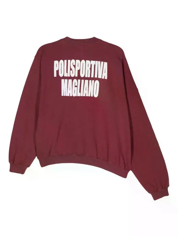 MAGLIANO Logo-print Asymmetric Sweatshirt