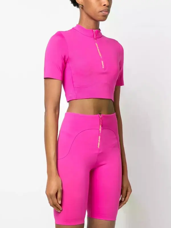 Off-White Cropped Training T-shirt