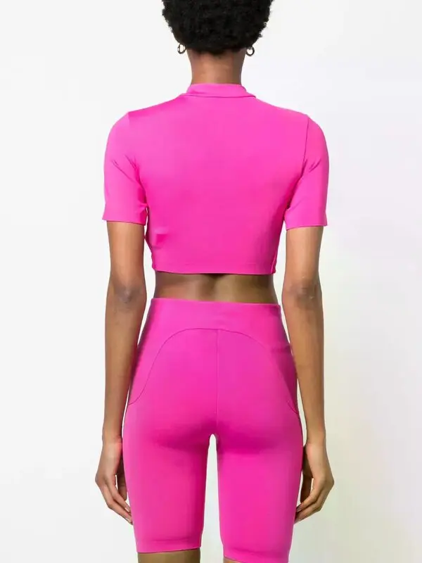 Off-White Cropped Training T-shirt