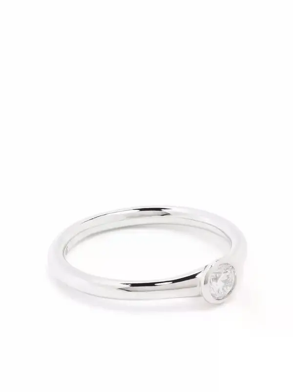COURBET 18kt White Gold Diamond Ring - Silver