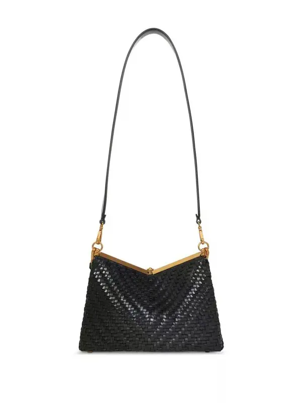 Etro Woven Shoulder Bag With Pegaso Motif