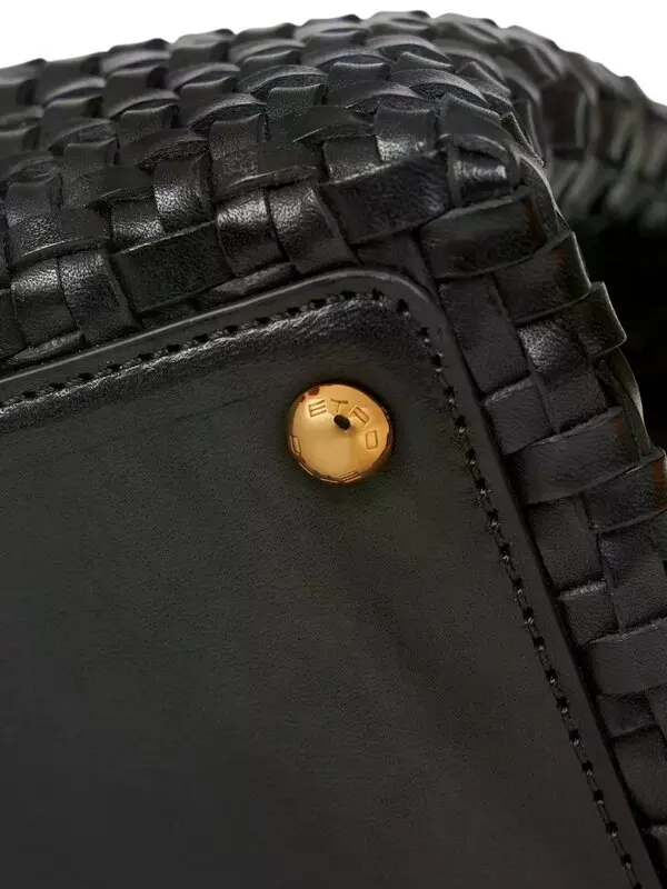 Etro Woven Shoulder Bag With Pegaso Motif