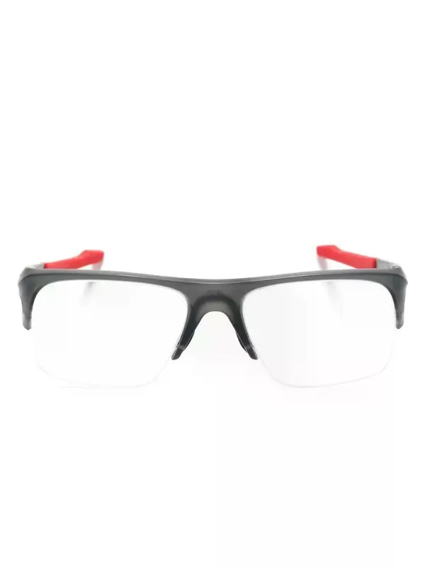 Oakley Plazlink Rectangle-frame Glasses - Grey