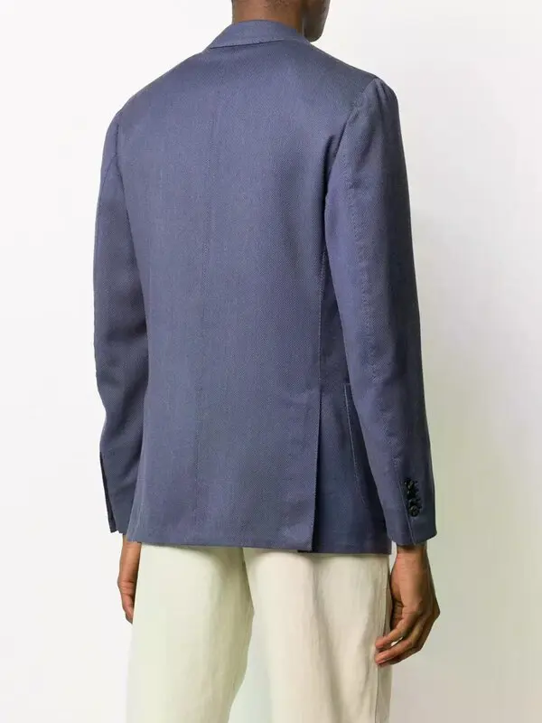 LARDINI Fine Knit Buttoned Blazer