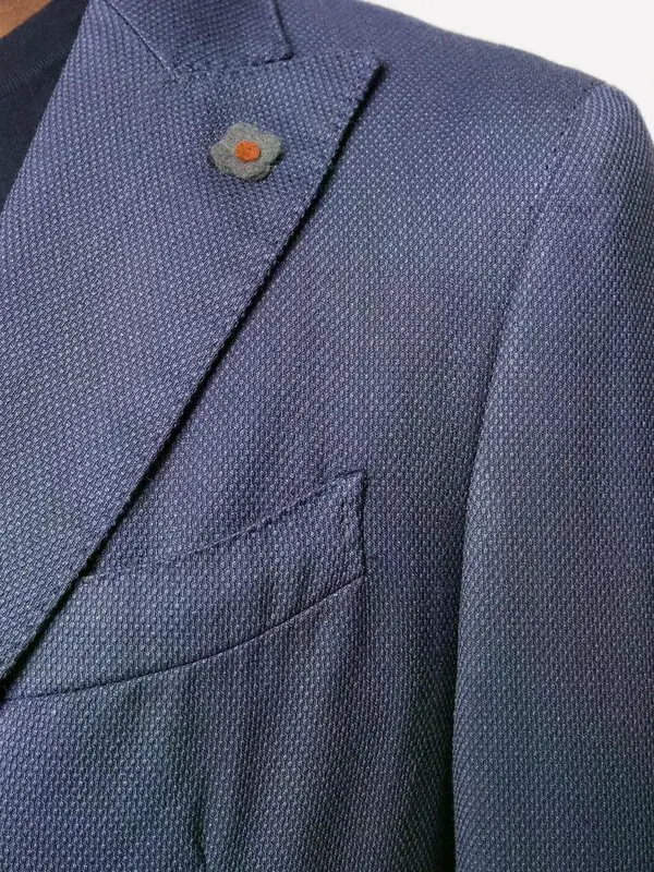 LARDINI Fine Knit Buttoned Blazer