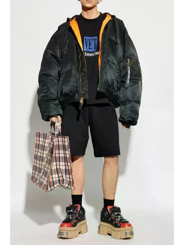 Vetements Logo-embroidered Track Shorts