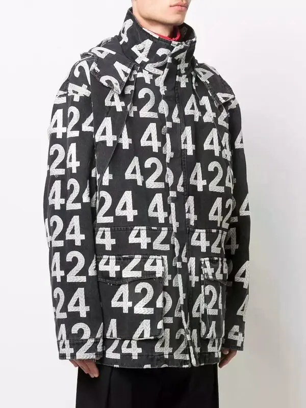 424 All-over Logo Print Jacket