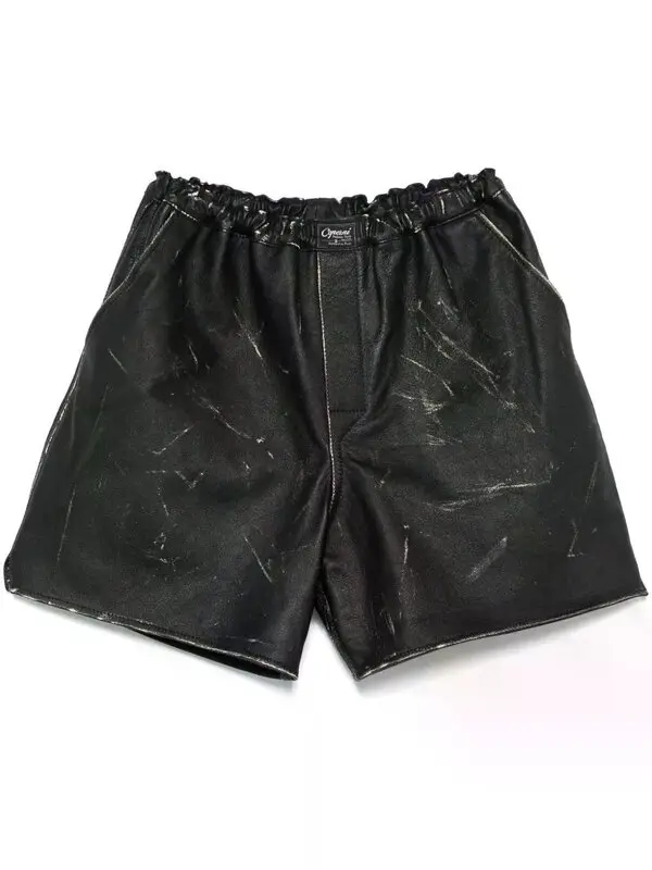 Coperni Leather Boxer Shorts - Black