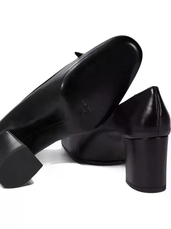 Khaite Logo-engraved Leather Pumps