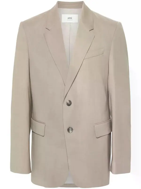 Ami Double-breasted Blazer - Neutrals