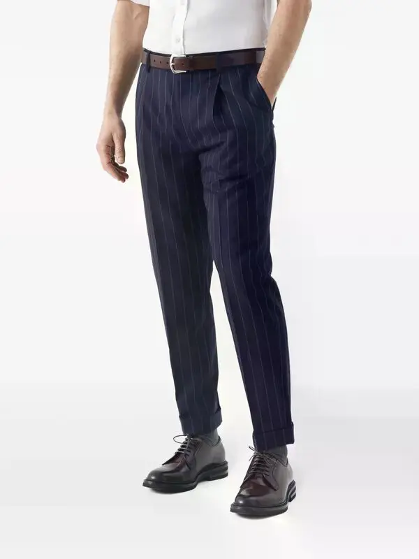 Brunello Cucinelli Tapered-leg Wool Trousers