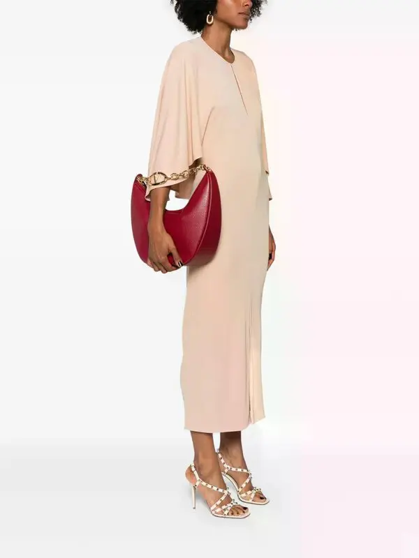 Valentino Garavani Medium Vlogo Moon Bag - Red