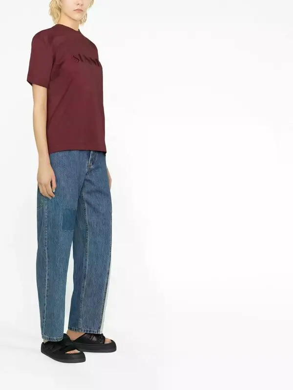 Sunnei Logo-embroidered Cotton T-shirt